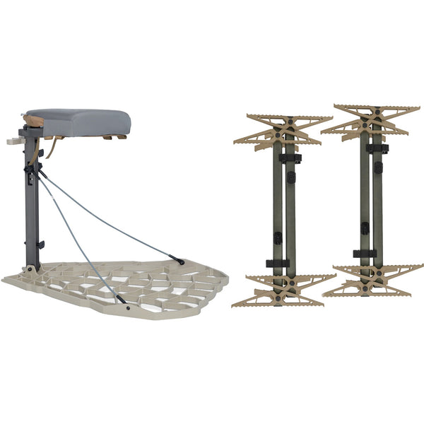 XOP Mobile Hunting System Combo Rubicon, 4 pk X2 Sticks and Backpack S ...