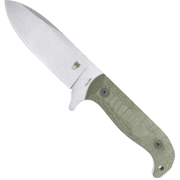 CobraTec PSK Knife Black Dark Stonewash Fixed Blade OD Green Satin Sto ...