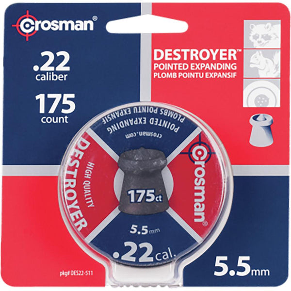 Crosman Destroyer Pellets .22 Cal 175 Ct. – Archery Warehouse