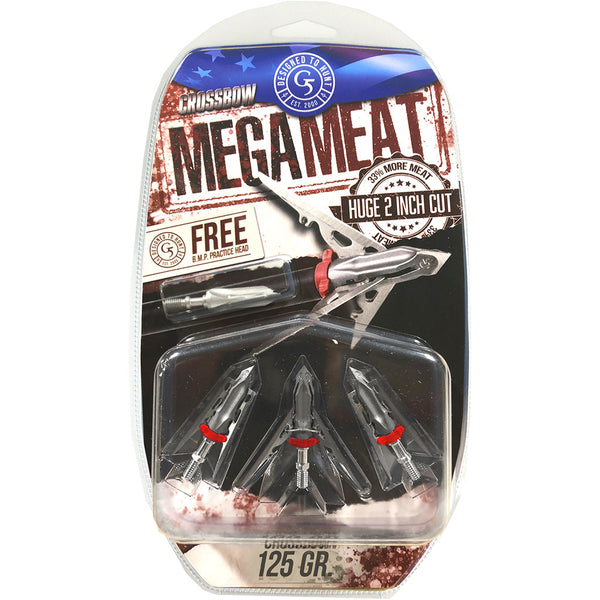 G5 Mega Meat Crossbow Broadheads 125 Gr. 3 Pk. – Archery Warehouse