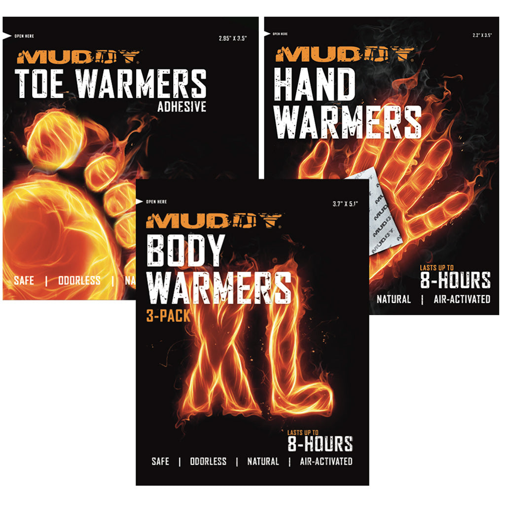 Muddy Warmer Variety Pack Hand, Toe, Xl Body 6 Ct. – Archery Warehouse